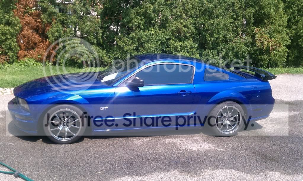 FT: Steeda Street Wing for stock or other in Sonic Blue | S197 Mustang ...